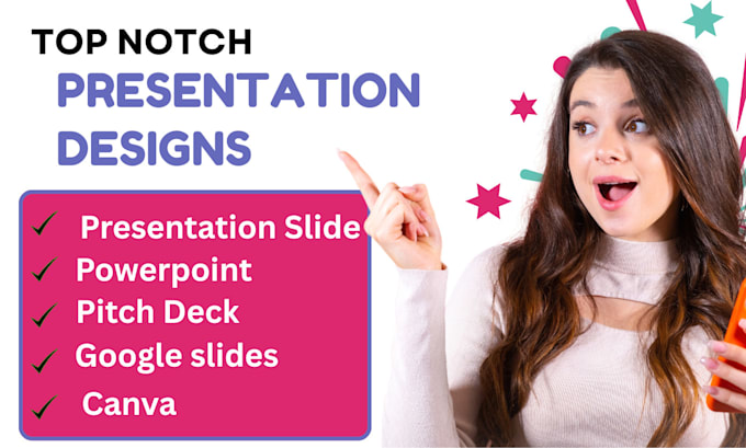 Design and redesign pitch deck, google slides and powerpoint presentation, canva by Talia ...