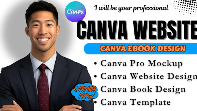 Canva website design canva landing page, canva ebook design, book cover ...