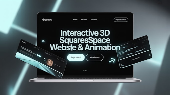 Squarespace interactive website 3d squarespace website 3d website ...