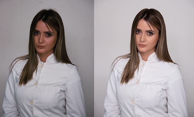 Do headshot, portrait, and fashion model retouch by Cut0ut_image | Fiverr