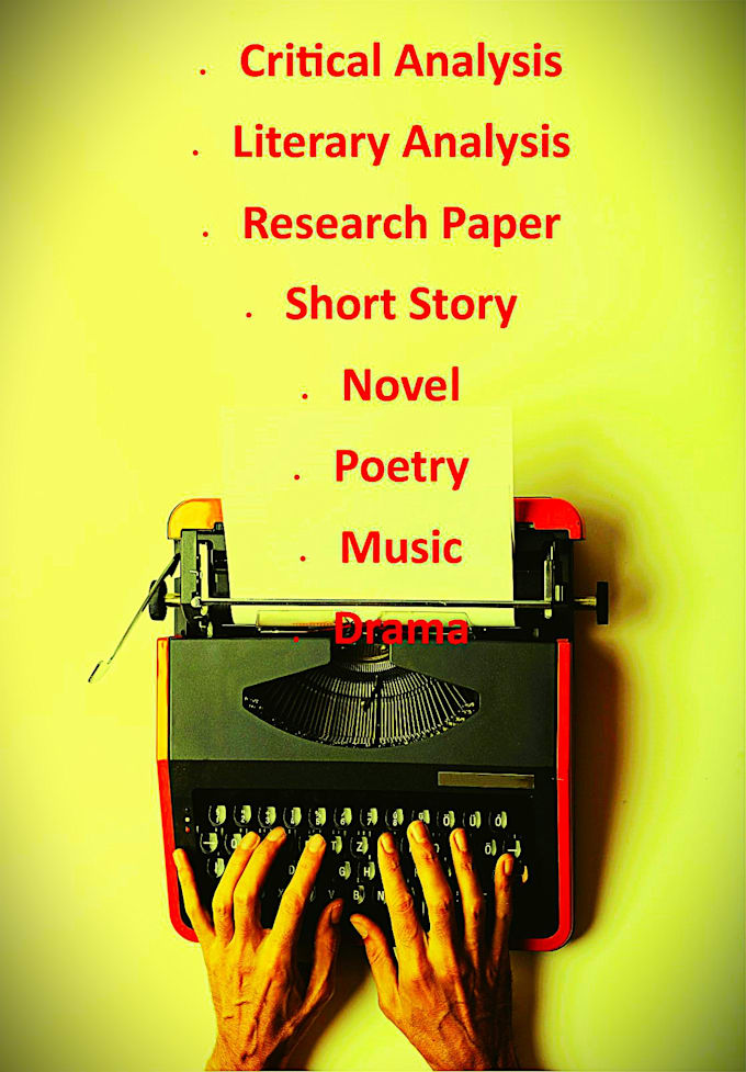 Help you in critical literary analysis of english literature, poetry ...