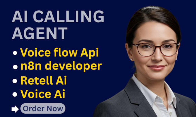 Build voice ai bot twillio studio retell ai agent n8n developer voiceflow api by Aistella469 ...