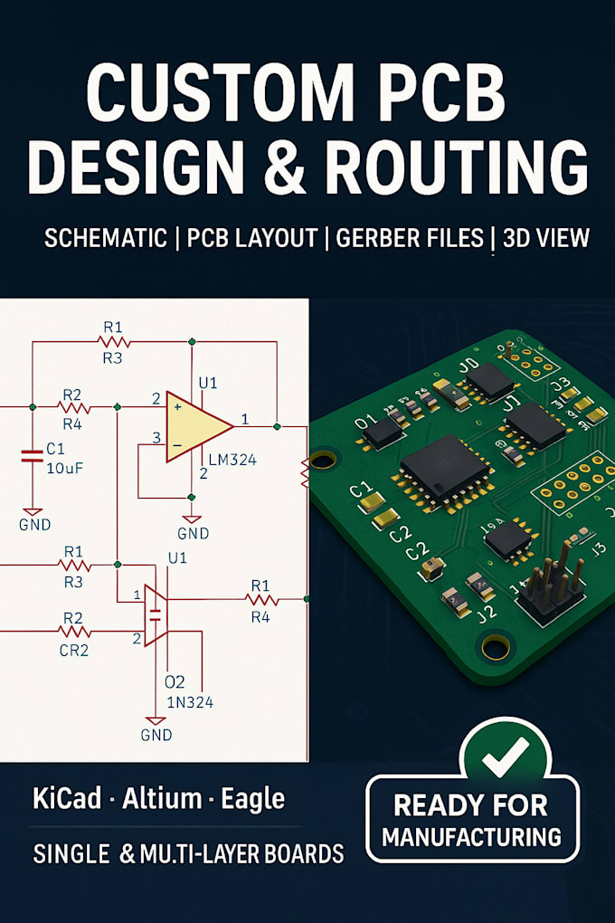 Design professional pcb layouts, circuit schematics, and routing by Farhan_98_ | Fiverr