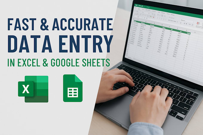 Do fast and accurate data entry in excel or google sheets by Skaur020 ...