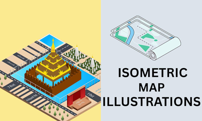 Do festival map 3d isometric event map projection rpg with illustration ...