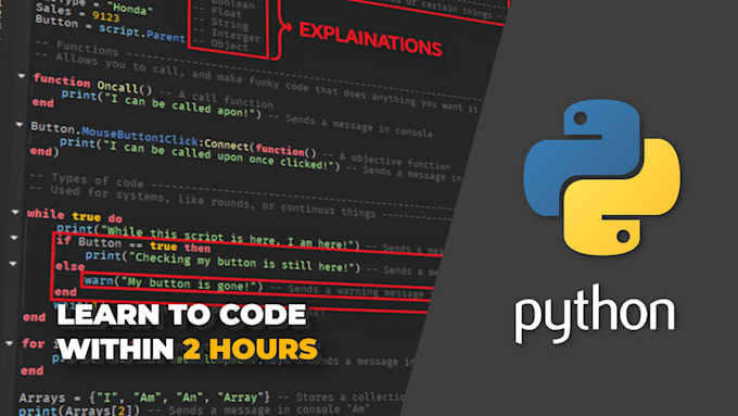 Teach you to code anything by Joel_bloomfield | Fiverr