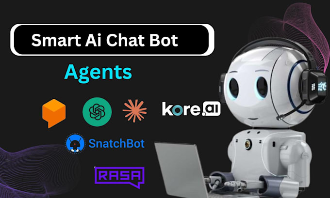 Build ai chatbots using dialogflow, claude, rasa tidio, kore ai, fin ai ...