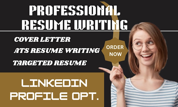 Write a professional ats resume cover letter winning linkedin profile by Janet_akin28 | Fiverr