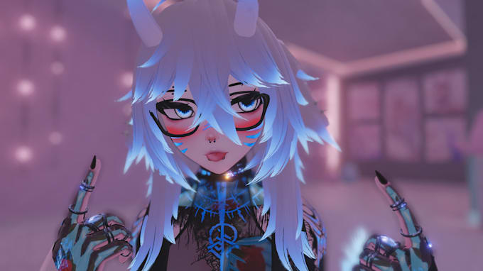 Do custom vrchat avatar, vrc avatar, vrc model, 3d model, femboy avatar ...