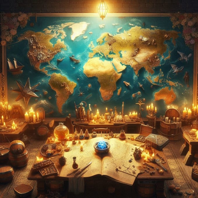 Make a fantasy world map design custom dnd game map by Flamookaumo | Fiverr