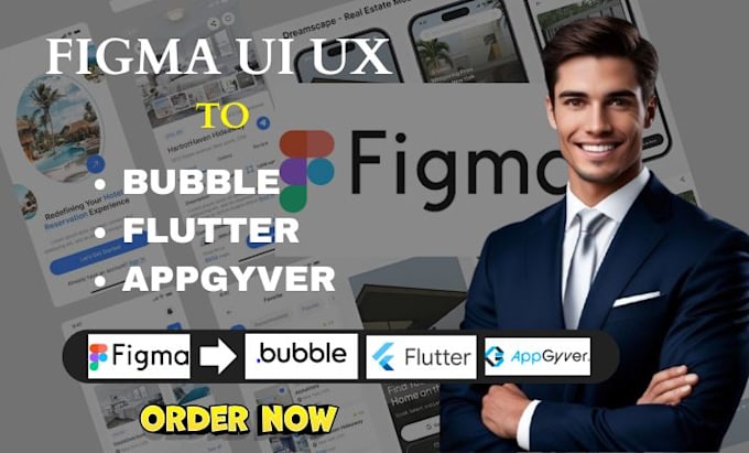 Do figma to flutter developer flutter app figma to bubble, figma to appgyver by Diana_trinidad ...