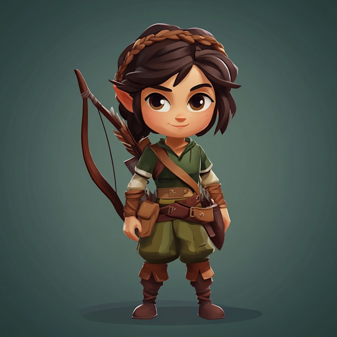 Draw simple cute 2d cartoon character in my style by Zachariah_1 | Fiverr