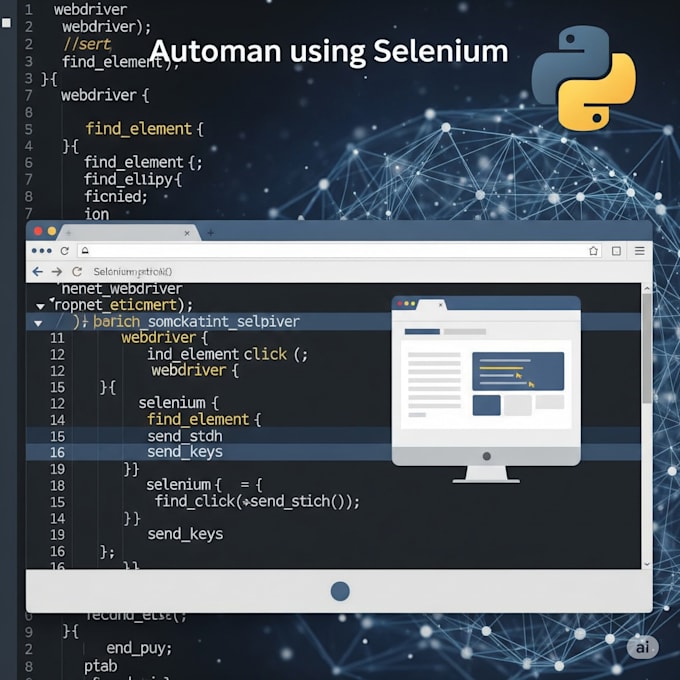 Create you automation script using selenium, python by Tukangpeci | Fiverr