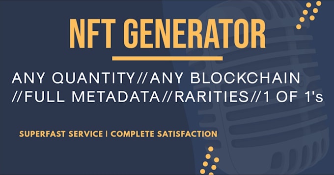Generate a 10k nft collection with rarity and metadata by James_card | Fiverr