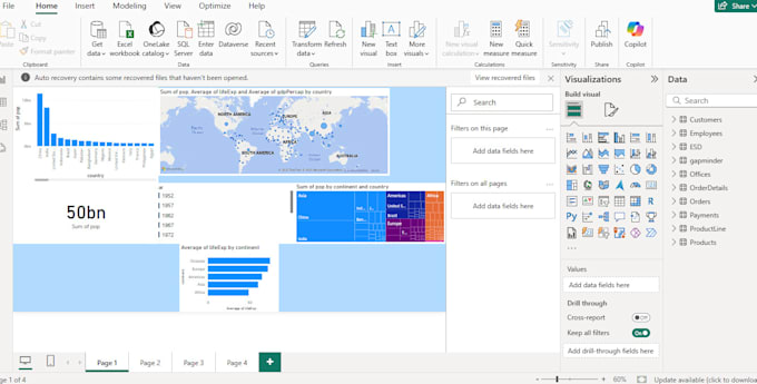 Create professional power bi dashboards and interactive reports by Aliyanhayat338 | Fiverr