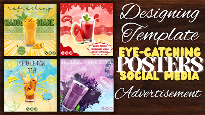 Design posters for ads and instagram templates by Anjalipy | Fiverr