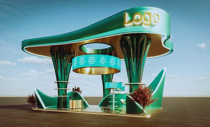 Create 3d exhibition design, 3d show room 3d staging by Henri_leo | Fiverr