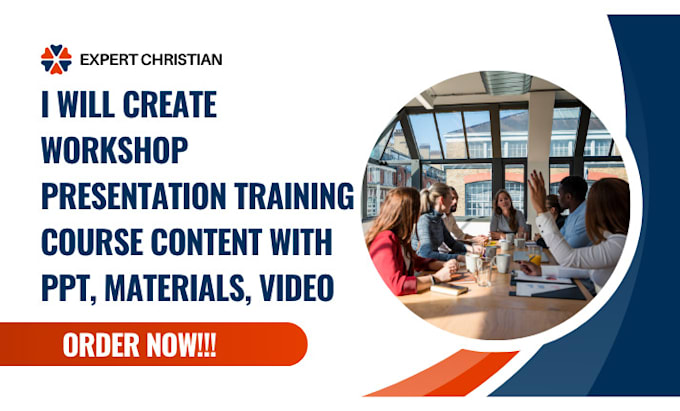 Create workshop presentation training course content with video and ...