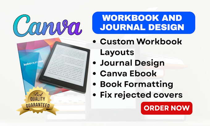 Design and redesign a book cover, canva ebook, workbook, printables by ...