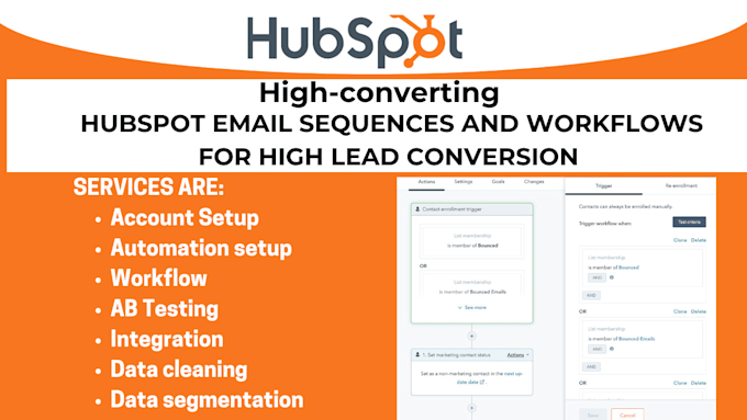 Create hubspot email sequences and workflows for high lead conversion by Genius_webcraft | Fiverr
