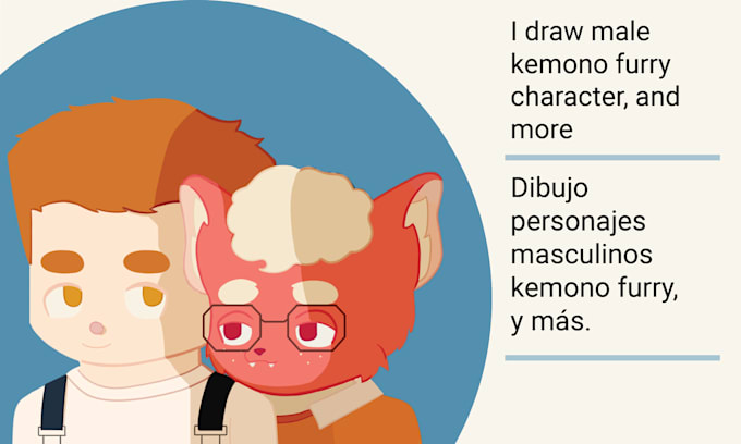 Draw kemono furry male by Shibisao | Fiverr