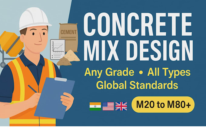Design concrete mix for any grade and type as per standards by Civil ...