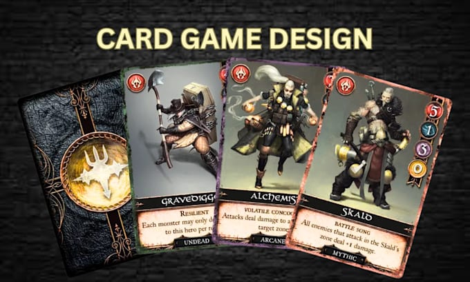 Draw card game design trading card game card game art board game card ...