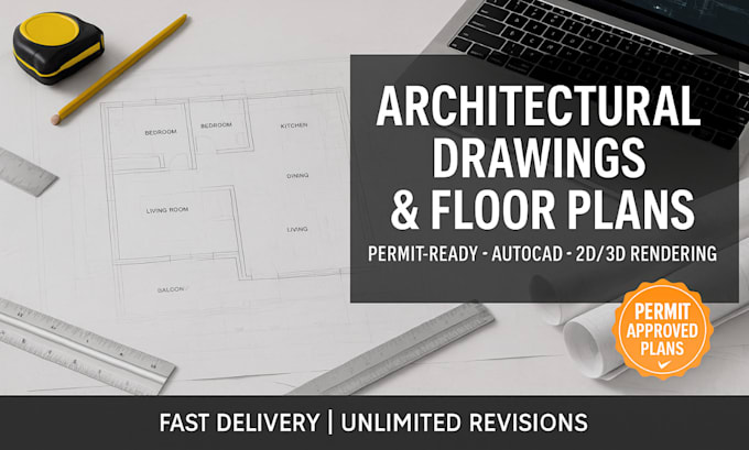 Redraw 2d floor plans, architectural drawing elevation, section roof, site plan by Architectjd1 ...