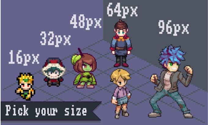 2d pixel art sprite, 8 directions sprite for games, characters, and ...