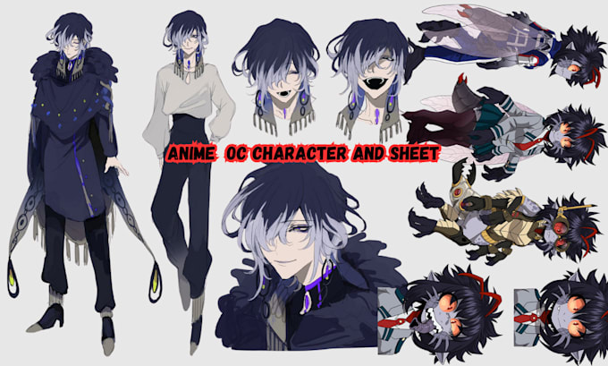 Draw anime style art, oc art, anime pfp, anime character, tshirt tatoo ...