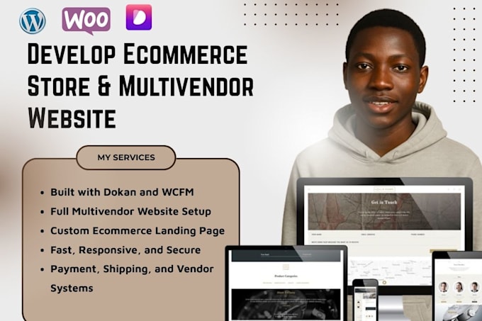 Develop ecommerce store, multivendor website, dokan wcfm, ecommerce landing page by Miju_tech ...