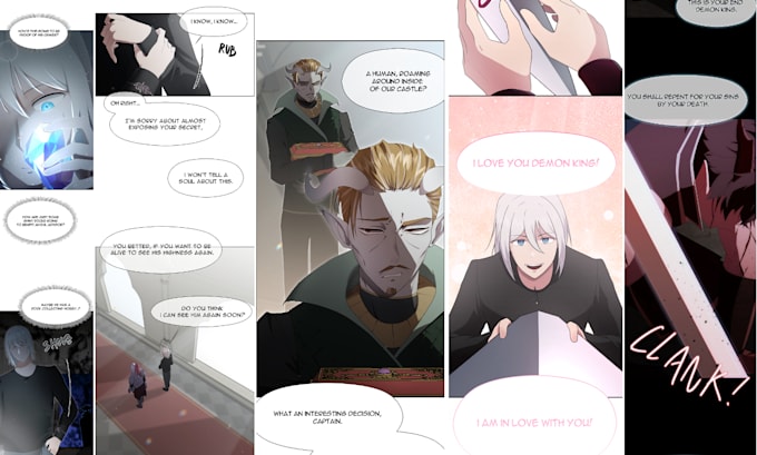 Draw webtoon, manhwa, or comic page by Juliely_sim | Fiverr