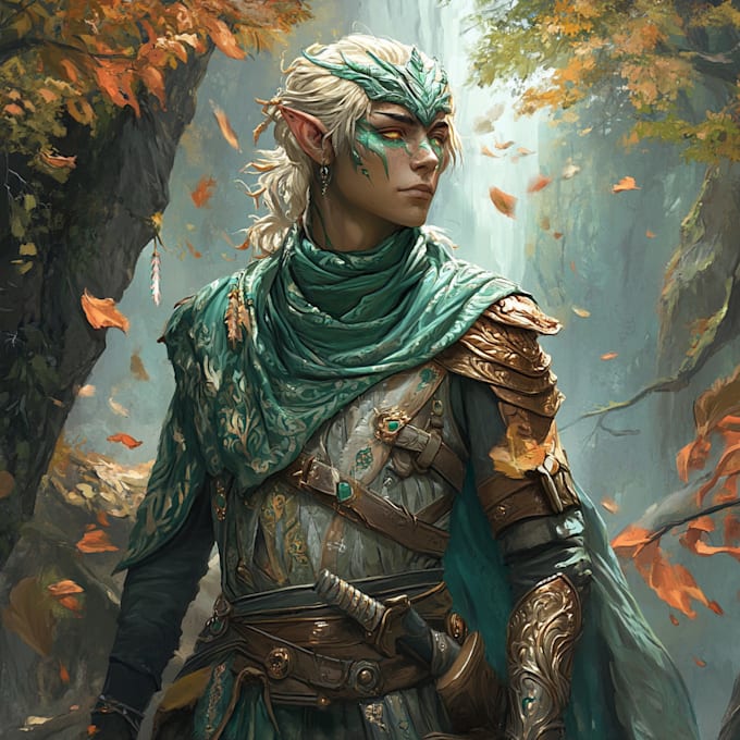 Do a dnd and fantasy,splash art or game character design by Anullia ...