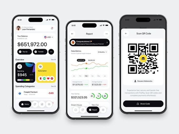 Develop fintech app payment app wallet app neobank app money transfer app by Liam_jack01 | Fiverr