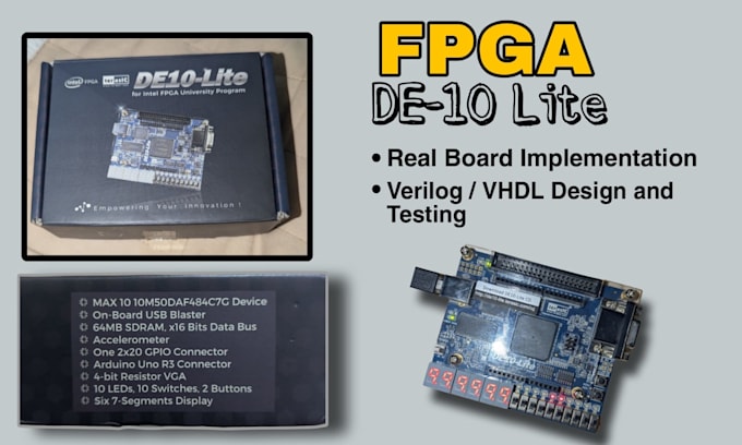 Diseñaré de10 lite y alu usando verilog y systemverilog