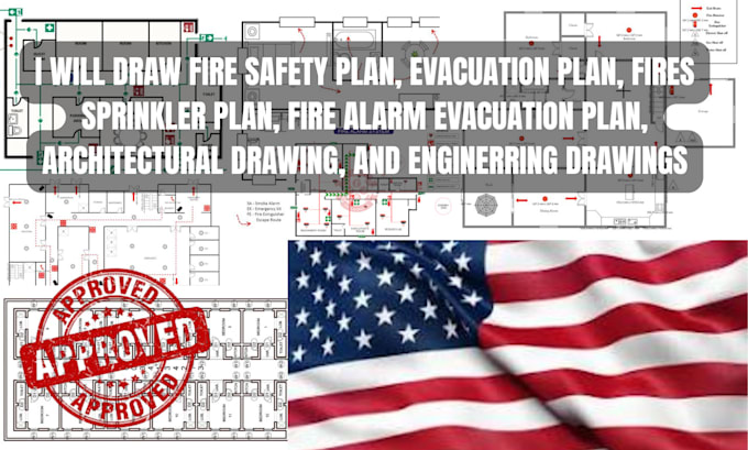 Draft stamp fire sprinkler architectural drawing mep foundation plan ...