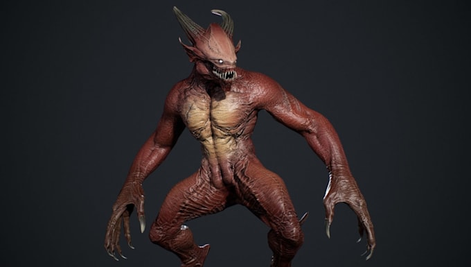 Deliver non humanoid character, horror model, animal creature, ue5 ...