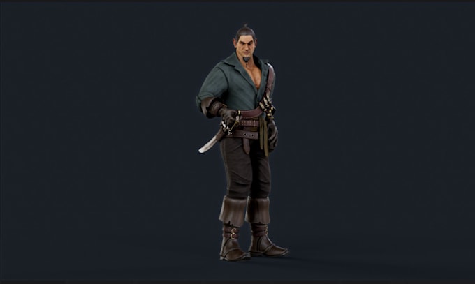 3d character modeling for animation, games, printing, glb, texture, ue5 ...