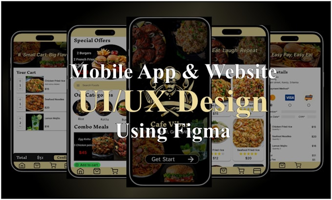 Design mobile app ui and website ui using figma by Himali_herath | Fiverr