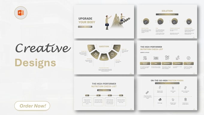 Design and redesign powerpoint presentations and slides animation by ...