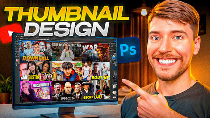 Idesign thumbnails that hack the brain and boost your ctr by Paupixel | Fiverr