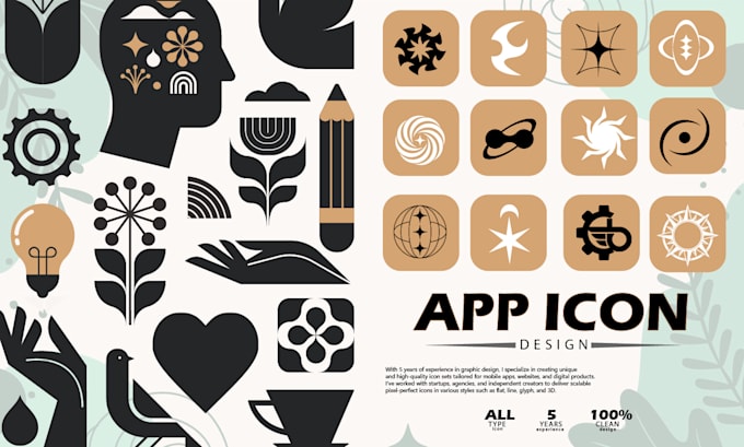 Design modern app and website icons, custom icon sets by Agxgraphics20 ...