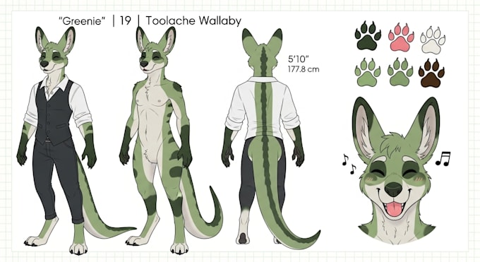 Furry reference sheet character design fursona furry art furry ref ...