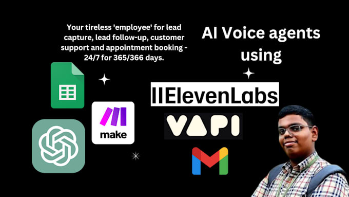Make an ai voice agent using vapi ai and make by Risjel | Fiverr