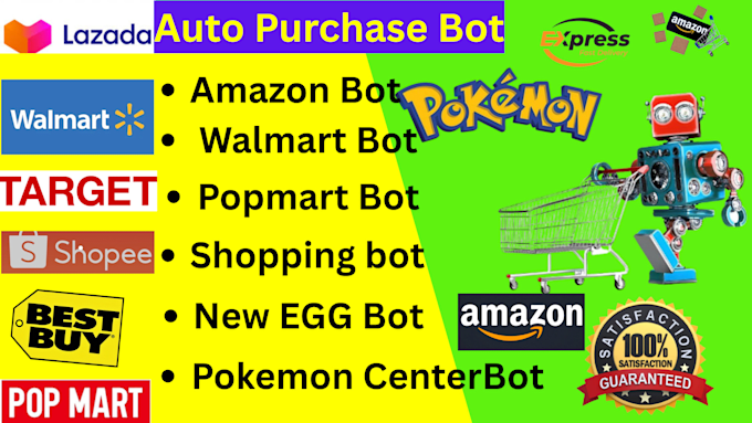 Create auto purchase bot, pokemon bot, popmart checkout bot, auto buying bot by Omorubby | Fiverr
