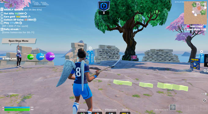 Create a fortnite map, battle royal, 1v1 to 4v4, zonewars map, uefn, bedwar map by Moruf_samadd ...