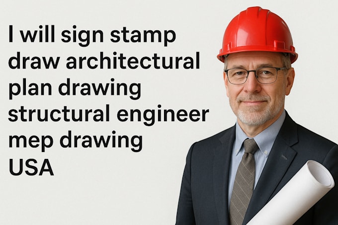 Sign stamp draw architectural plan drawing structural engineer mep ...