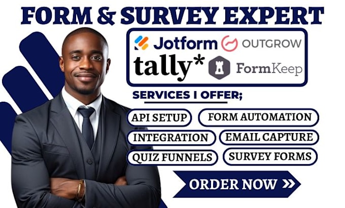 Create formkeep integration online survey outgrow form tally quiz jotform va by Okeniyi_auto ...