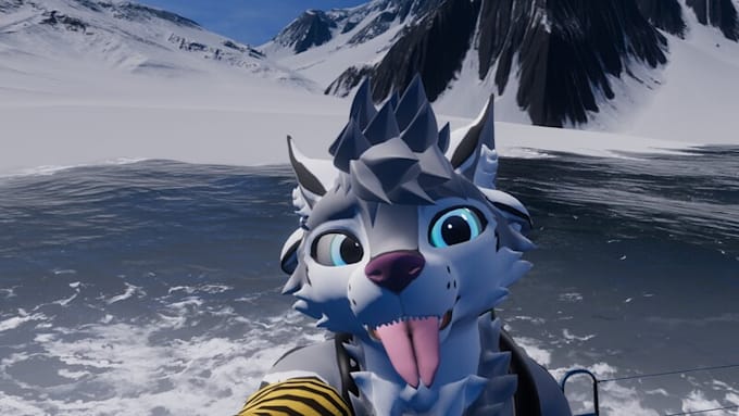 Create custom 3d vr chat avatar furry vr chat anime character 3d ...