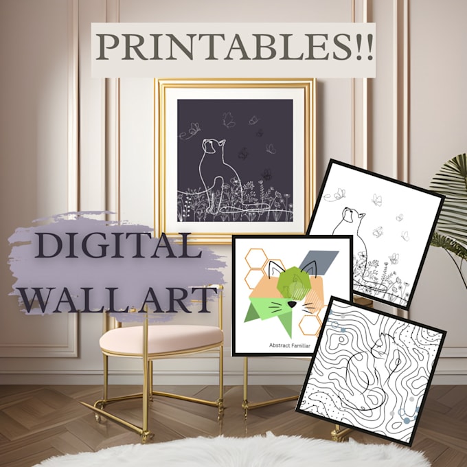 Make a digital wall art by Johnmarkespina | Fiverr